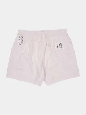 Fedeli Striped Madeira Swim Shorts - Pink