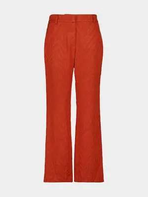 La DoubleJ Jacquard Matelassé Cigarette Pants