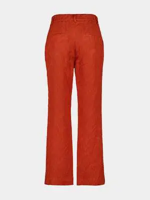 La DoubleJ Jacquard Matelassé Cigarette Pants
