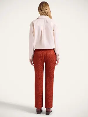 La DoubleJ Jacquard Matelassé Cigarette Pants