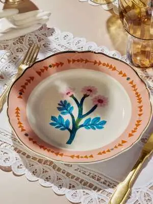 BITOSSI Botanica Porcelain Dinner Plate - Multicolour
