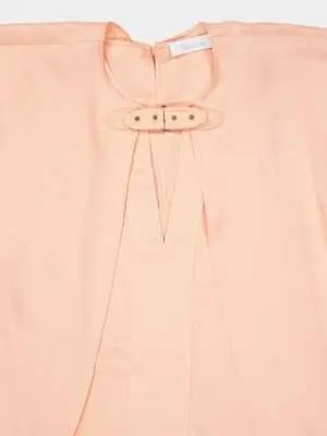 Rabanne Satin Long-sleeve Blouse - Pink