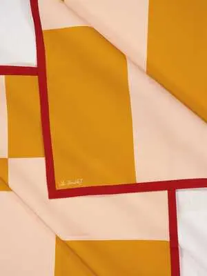 La DoubleJ Contrada Panama Cotton Medium Tablecloth - Orange
