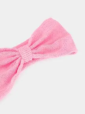 Hunza G Crinkle Bandeau Bikini - Pink