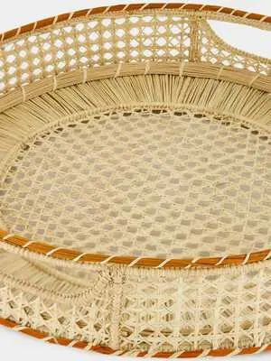 La DoubleJ Raffia Woven Tray
