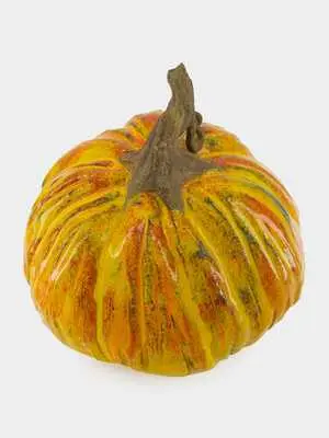 Studio Bongard Extra Large Ceramic Pumpkin Sculpture