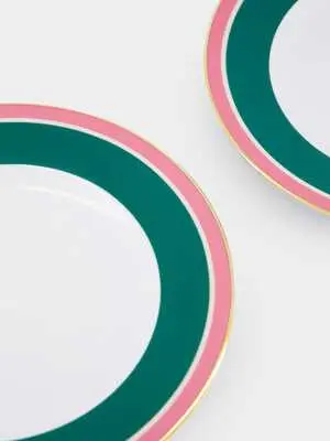 La DoubleJ Set Of 2 Dinner Plates - Multicolour