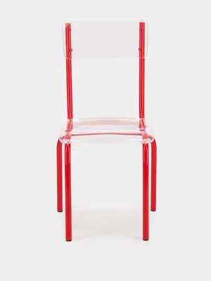 LAURENT BADIER Acrylic Glass Chair - Orange