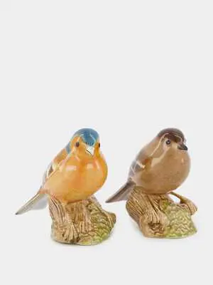 QUAIL CERAMICS Set Of 2 Chaffinch Figures - Multicolour