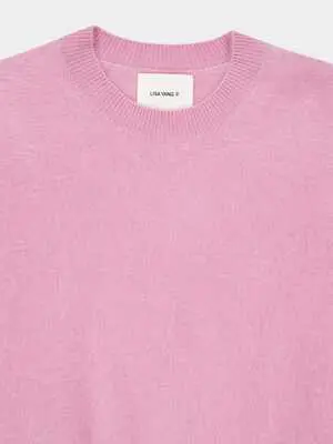 LISA YANG Juniper Brushed Cashmere Sweater - Pink
