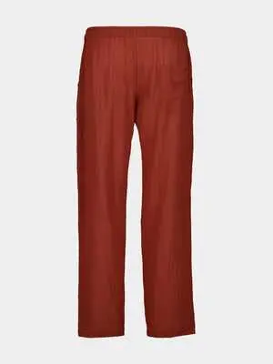 Spiritum Tulum Organic Cotton Baggy Trousers - Orange