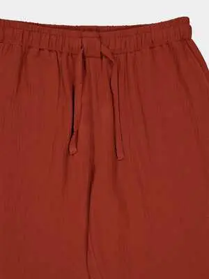 Spiritum Tulum Organic Cotton Baggy Trousers - Orange