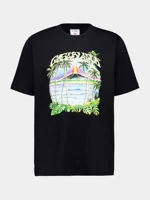 Casablanca Black Volcano Classic T-shirt