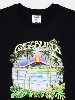 Casablanca Black Volcano Classic T-shirt