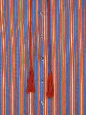 PAULA Name': X Marrakshi Life Striped Oversized Blouse