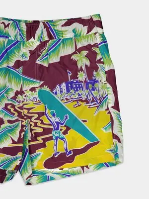 Valentino Garavani Surf Rider Print Swim Shorts - Multicolour