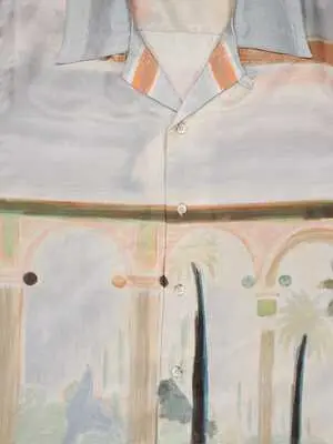 Commas Morning Bath Silk-cotton Shirt - Multicolour