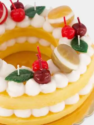 CERERIA INTRONA Large Tart Cake Wax Candle