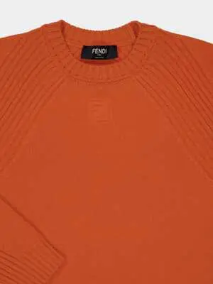Fendi Cashmere Crewneck Jumper - Orange
