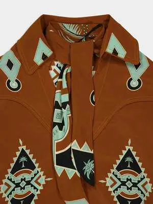 Johanna Ortiz Cabalgando Silk Shirt - Orange