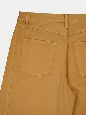 FRAME High-rise Barrel-leg Jeans - Orange