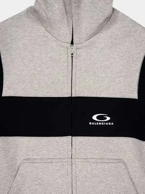 Balenciaga Logo Embroidered Zipped Sweatshirt