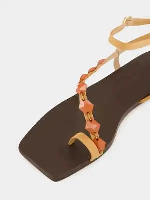 Johanna Ortiz Dazzling Crest Flat Sandals
