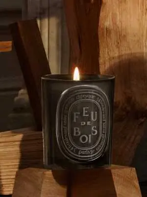 DIPTYQUE Feu De Bois Medium Candle 300gr Grey