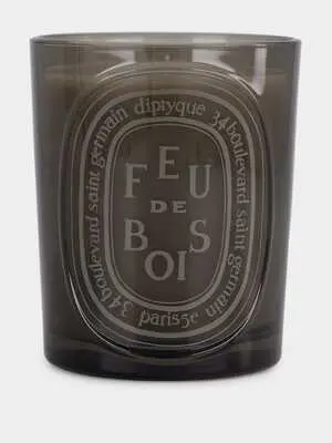 DIPTYQUE Feu De Bois Medium Candle 300gr - Grey