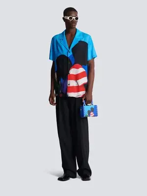 Balmain Prince Gyasi Printed Twill Shirt - Multicolour