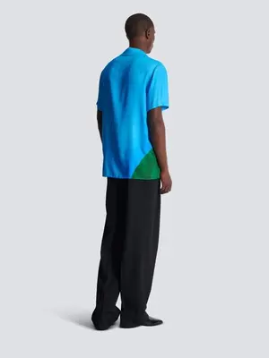 Balmain Prince Gyasi Printed Twill Shirt