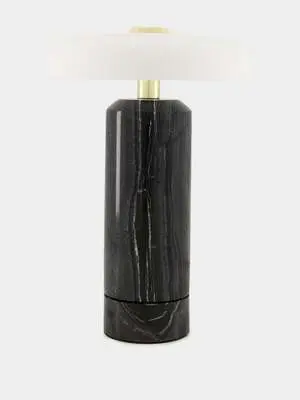 DESIGN BY US Charcoal And Opal Matte Trip Led Lamp - Multicolour