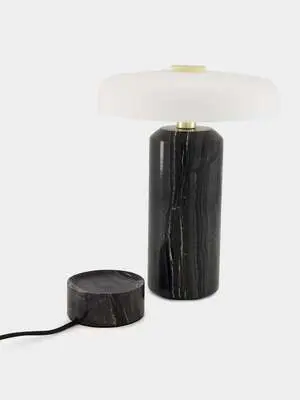 DESIGN BY US Charcoal And Opal Matte Trip Led Lamp