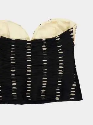 Valentino Garavani Chiffon Polka Dot Draped Top - Multicolour