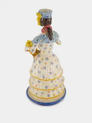 LES-OTTOMANS Lemon Porcelain Candle Holder