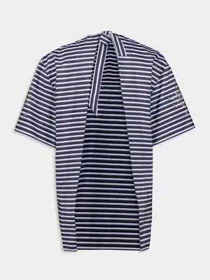 Rabanne Striped Embroidered T-shirt - Multicolour