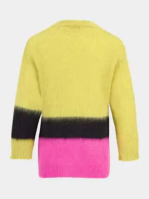 Valentino Garavani Striped Mohair-blend Cardigan