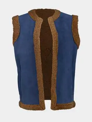 PAULA Odoria Poseidon Shearling Vest - Multicolour