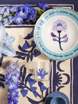 BITOSSI Botanical Art Soup Plate - Purple