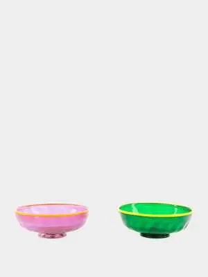 La DoubleJ Set Of Two Nut Bowls - Multicolour