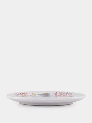 LES-OTTOMANS Handpainted Sicily Dinner Plate - Multicolour