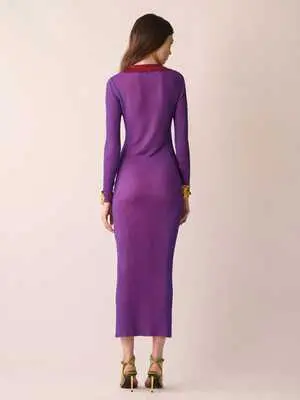 PAULA Denebola Long-sleeve Knitted Dress