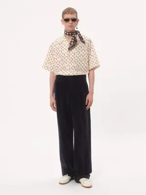 Valentino Garavani Butter Cotton Shirt With Cherryfic Print - Multicolour