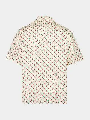 Valentino Garavani Butter Cotton Shirt With Cherryfic Print - Multicolour