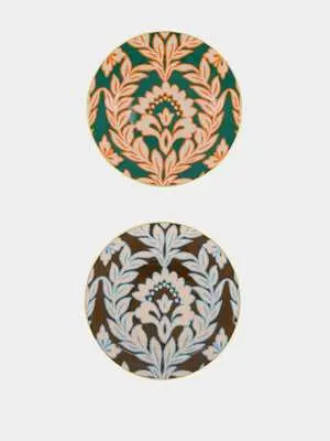 La DoubleJ Set Of 2 Porcelain Side Plates