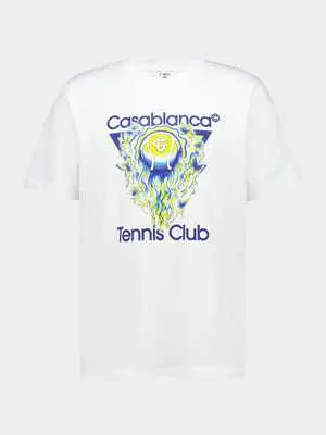 Casablanca White Tennis Club Icon T-shirt - Multicolour