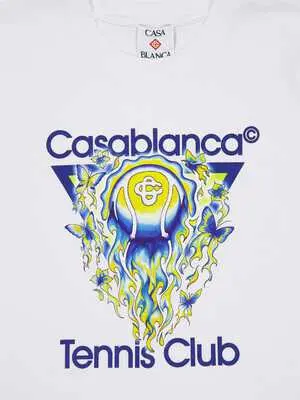 Casablanca White Tennis Club Icon T-shirt - Multicolour