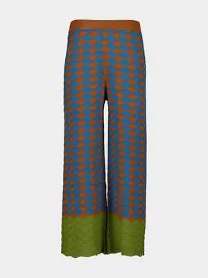 La DoubleJ Lounge Print Wool Trousers - Multicolour