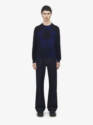Alexander McQueen Merino Wool Skull Jumper - Multicolour