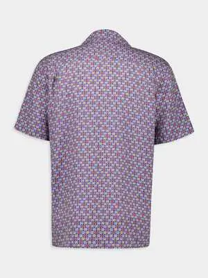 Orlebar Brown Whitsun Mini Blue Maitan Shirt
